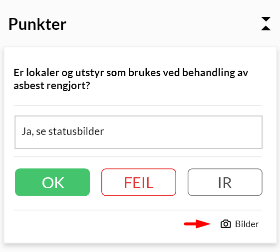 Bilder i sjekklister